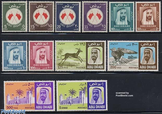 Stamp 1967, Abu Dhabi Definitives 12v, 1967 - Collecting Stamps ...