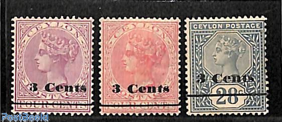 Stamp 1892, Sri Lanka (Ceylon) Overprints 3v, 1892 - Collecting Stamps ...
