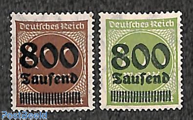 Stamp 1923, Germany, Empire Unreleased overprints 2v, 1923 - Collecting ...