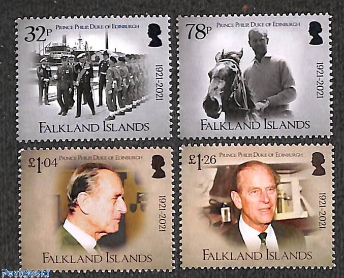 Stamp 2021, Falkland Islands Prince Philip 4v, 2021 - Collecting Stamps ...