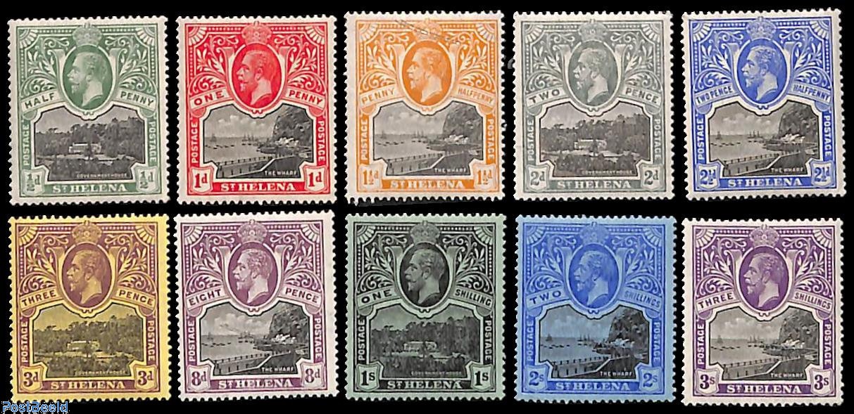 Stamp 1912, Saint Helena Definitives 10v, 1912 - Collecting Stamps ...