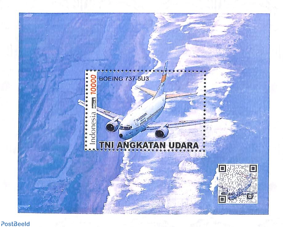Stamp 2021, Indonesia Boeing 737-5U3 s/s, 2021 - Collecting Stamps ...