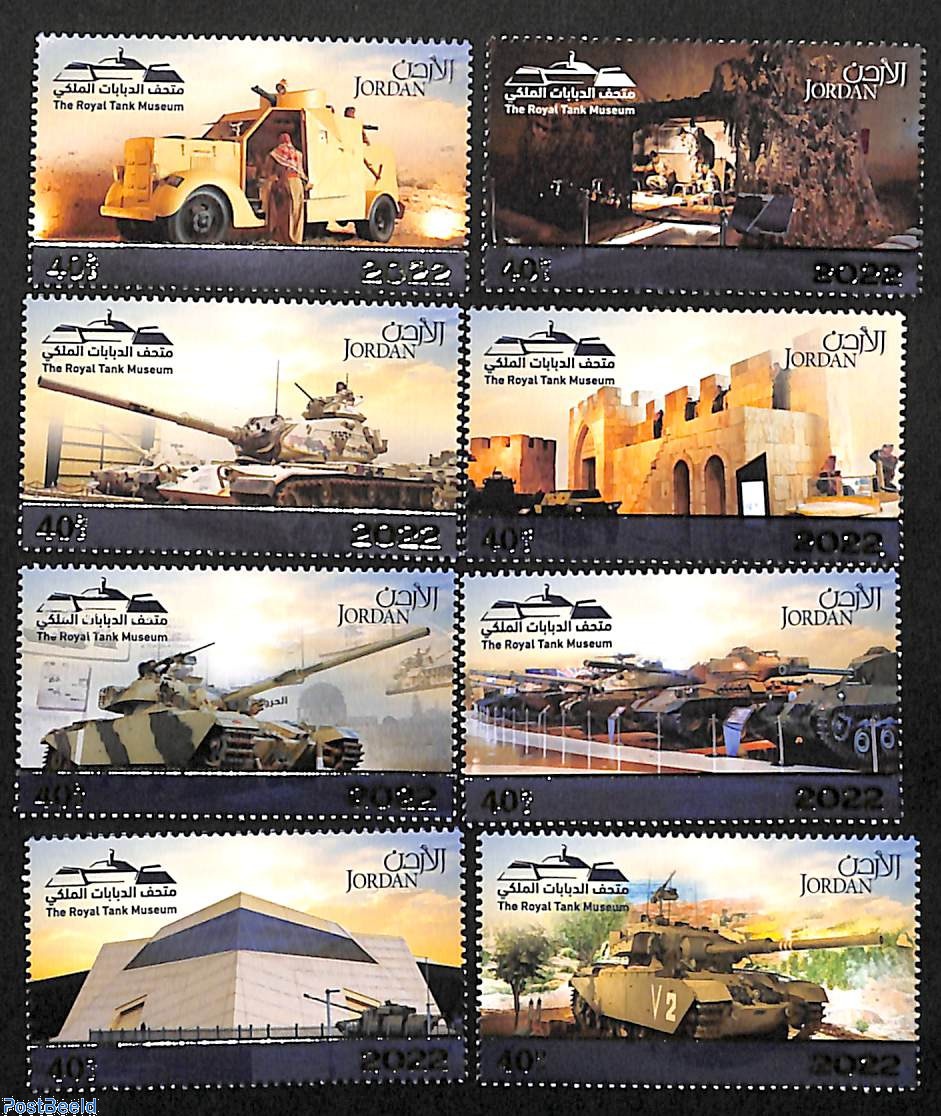 Stamp 2022, Jordan Royal Tank Museum 8v, 2022 - Collecting Stamps ...