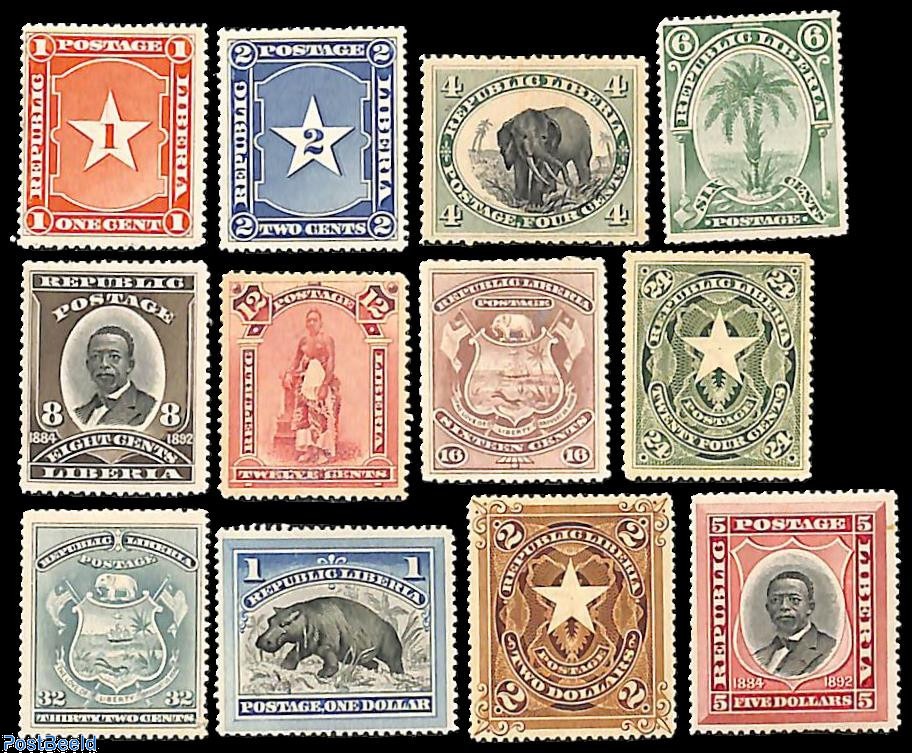 Stamp 1892, Liberia Definitives 12v, 1892 - Collecting Stamps ...
