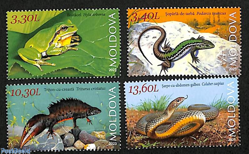 Stamp 2023, Moldova Red book, animals 4v, 2023 - Collecting Stamps ...