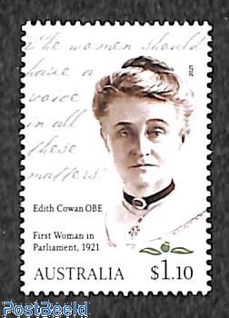 Stamp 2021, Australia Edith Cowan, first woman in parliament 1v, 2021 ...