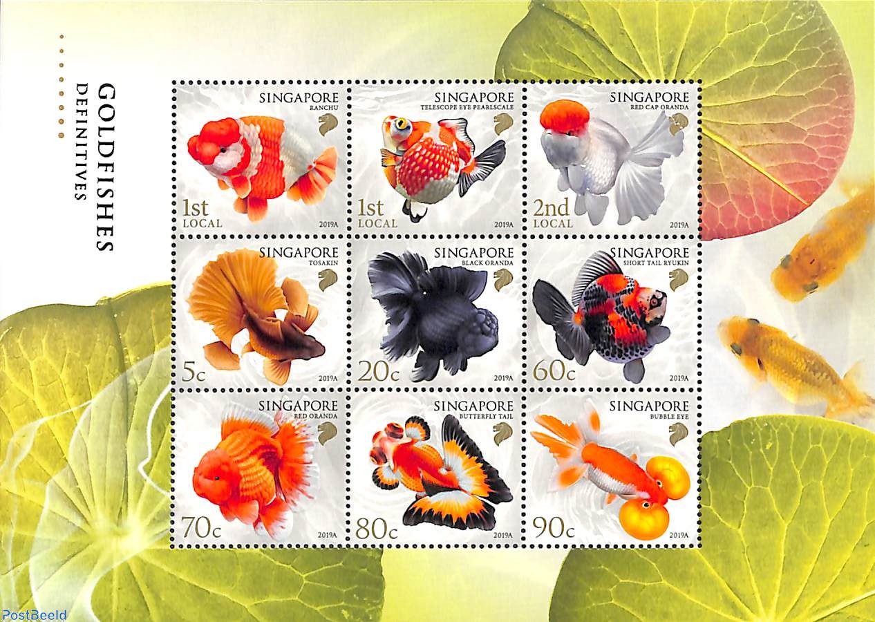 Stamp 2021, Singapore Goldfish collectors sheet, 2021 - Collecting ...
