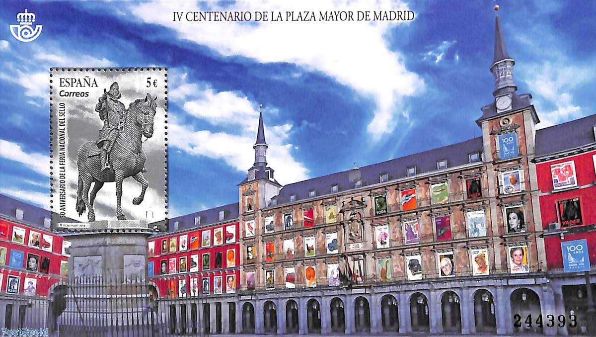 Stamp 2018, Spain 400 years Plaza Major Madrid s/s, 2018 - Collecting ...