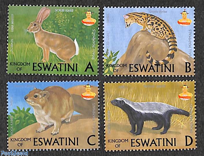 Stamp 2018, Eswatini/Swaziland Wild mammals 4v, 2018 - Collecting ...