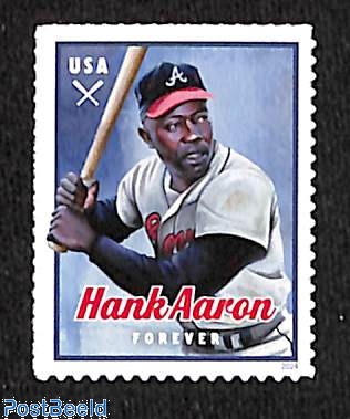 Stamp 2024, United States of America Hank Aaron 1v s-a, 2024 ...
